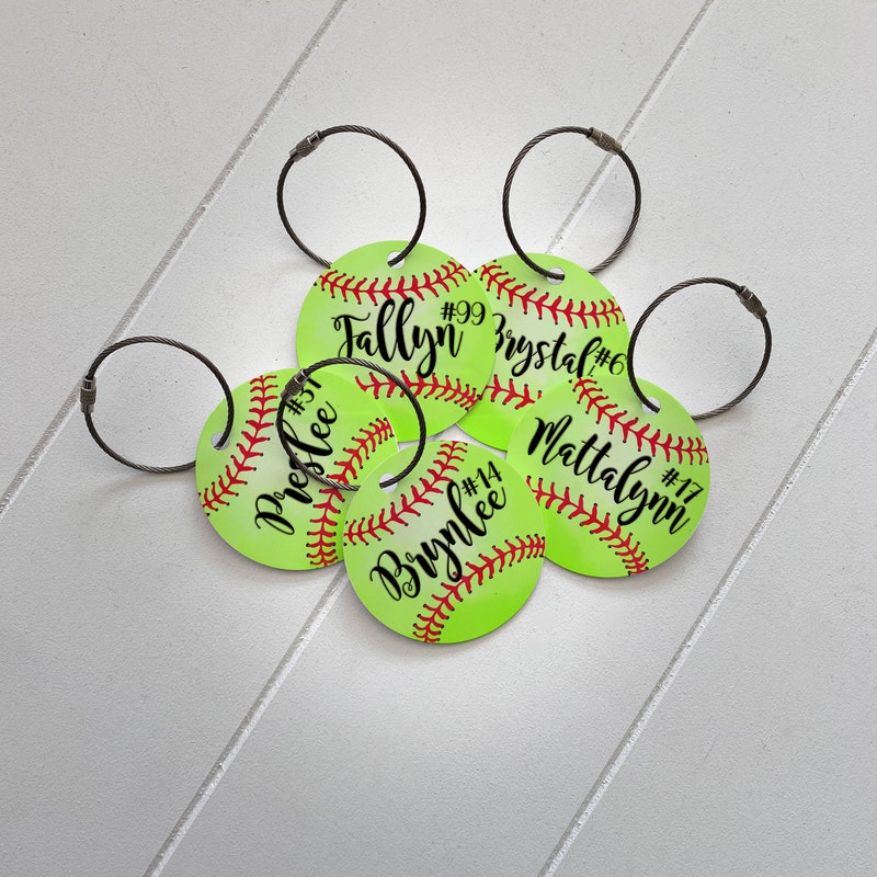 Softball Tags - Etsy
