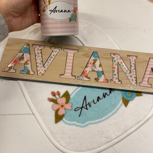 Girls Custom Engraved Name Puzzle | Little Girl Baby Shower Gift | 1st ...