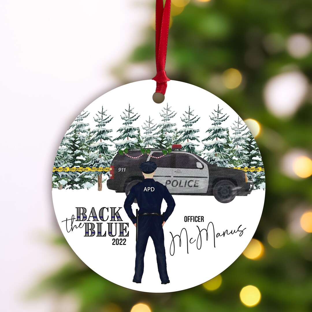 Personalized Police Officer | First Responder | Holiday Ornament | Law ...
