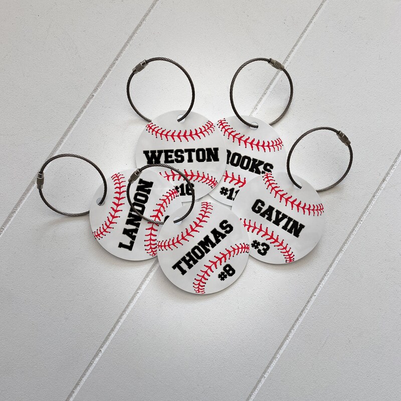 Baseball Bag Tag - Etsy