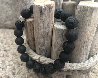 Lava Bead Bracelet | Etsy