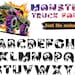 Monster Truck Alphabet Png Files Bundle, Monster Truck Doodle Letters ...