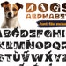 Dog Letters SVG, Dog Alphabet & Numbers SVG, Dog Silhouette Clipart ...