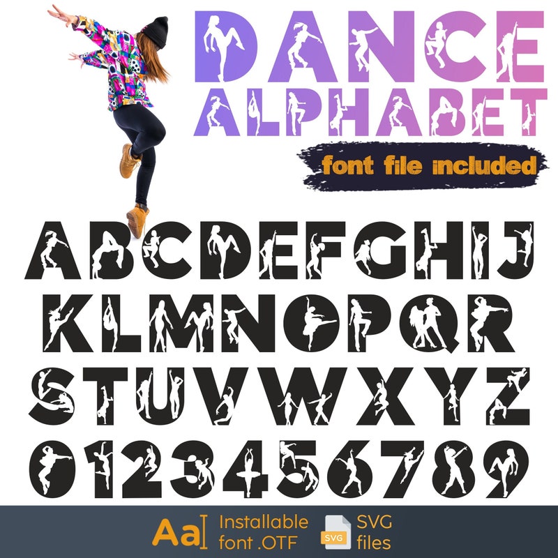Dance Font - Etsy