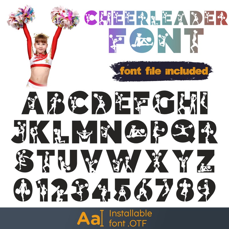 Cheerleader Decal - Etsy