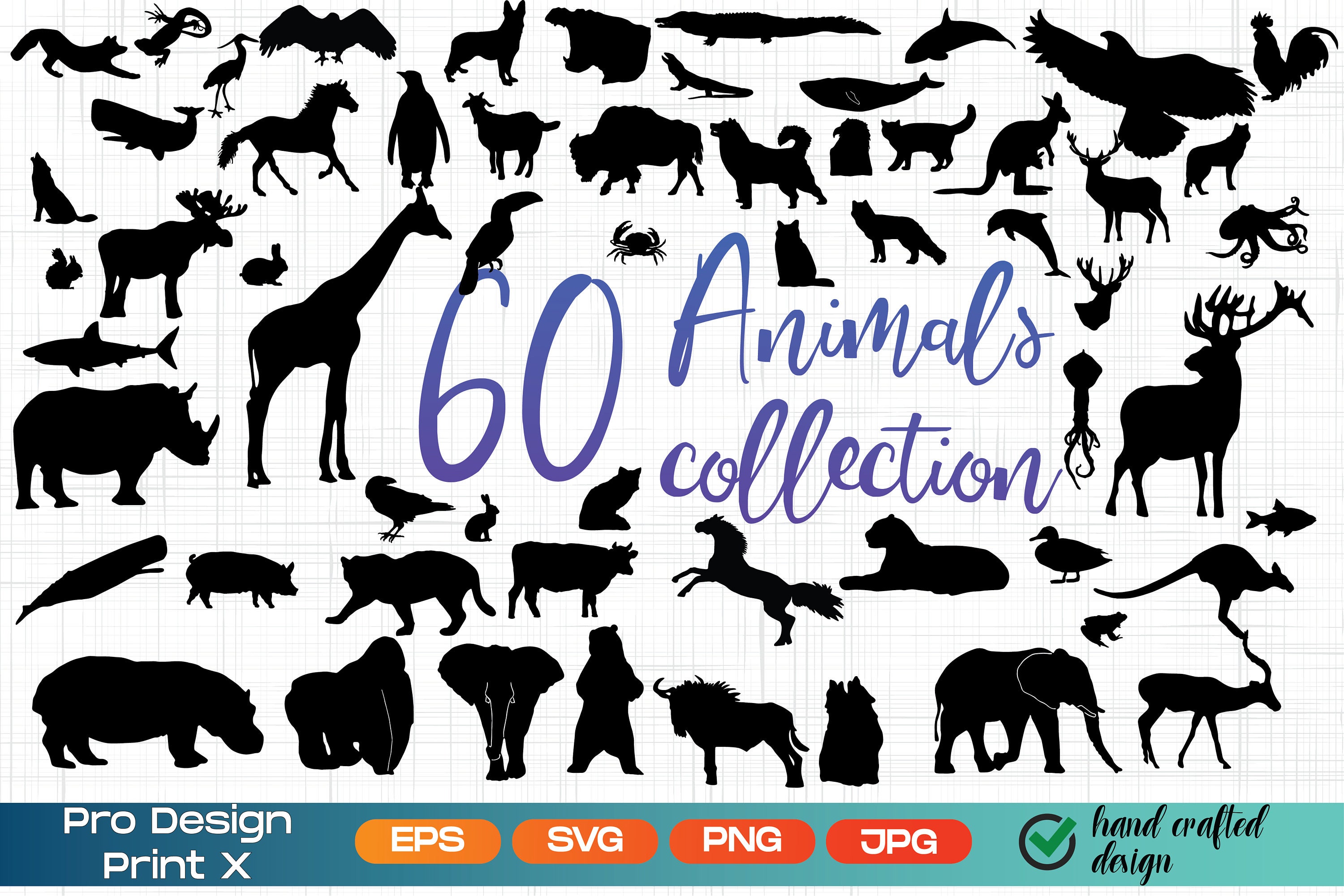 Animals Svg Bundle African Animals Svg Zoo Animals Bundle - Etsy