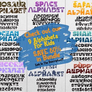 Dog Letters SVG, Dog Alphabet & Numbers SVG, Dog Silhouette Clipart ...