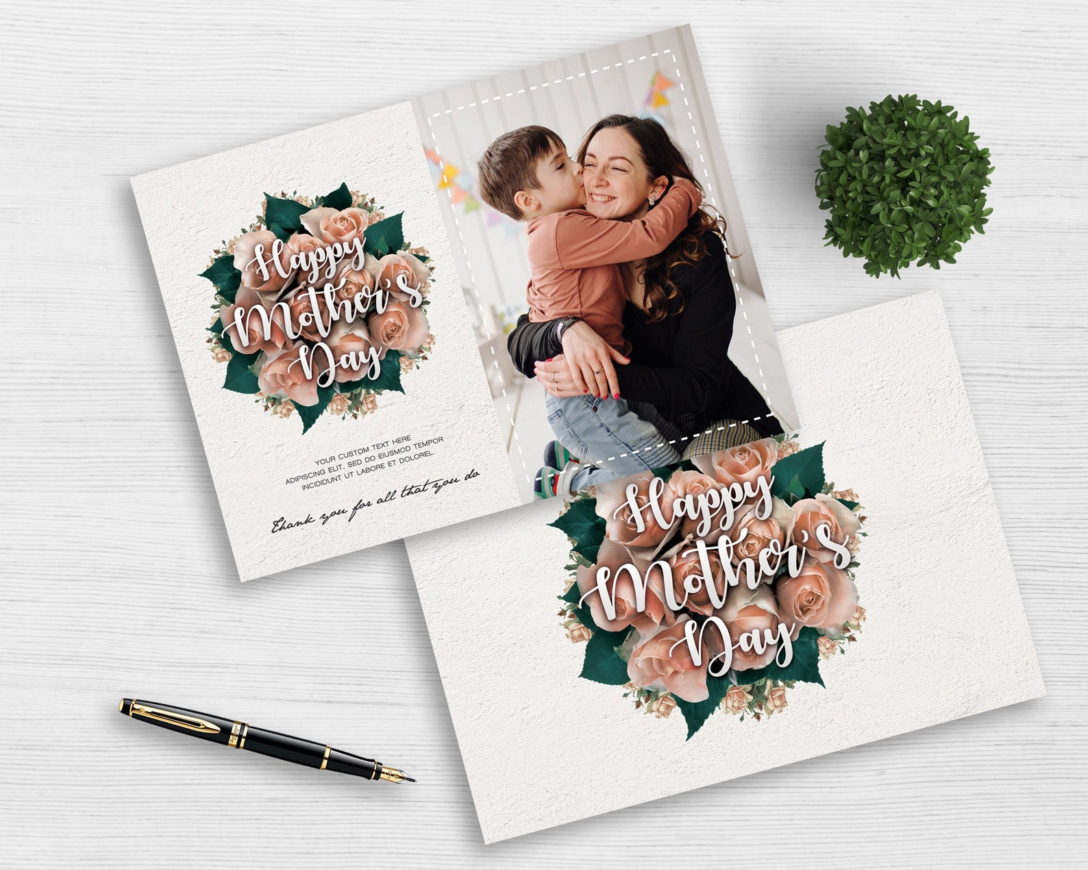 Custom Mother's Day Card, Greeting Card for Mom, Happy Mother's Day ...
