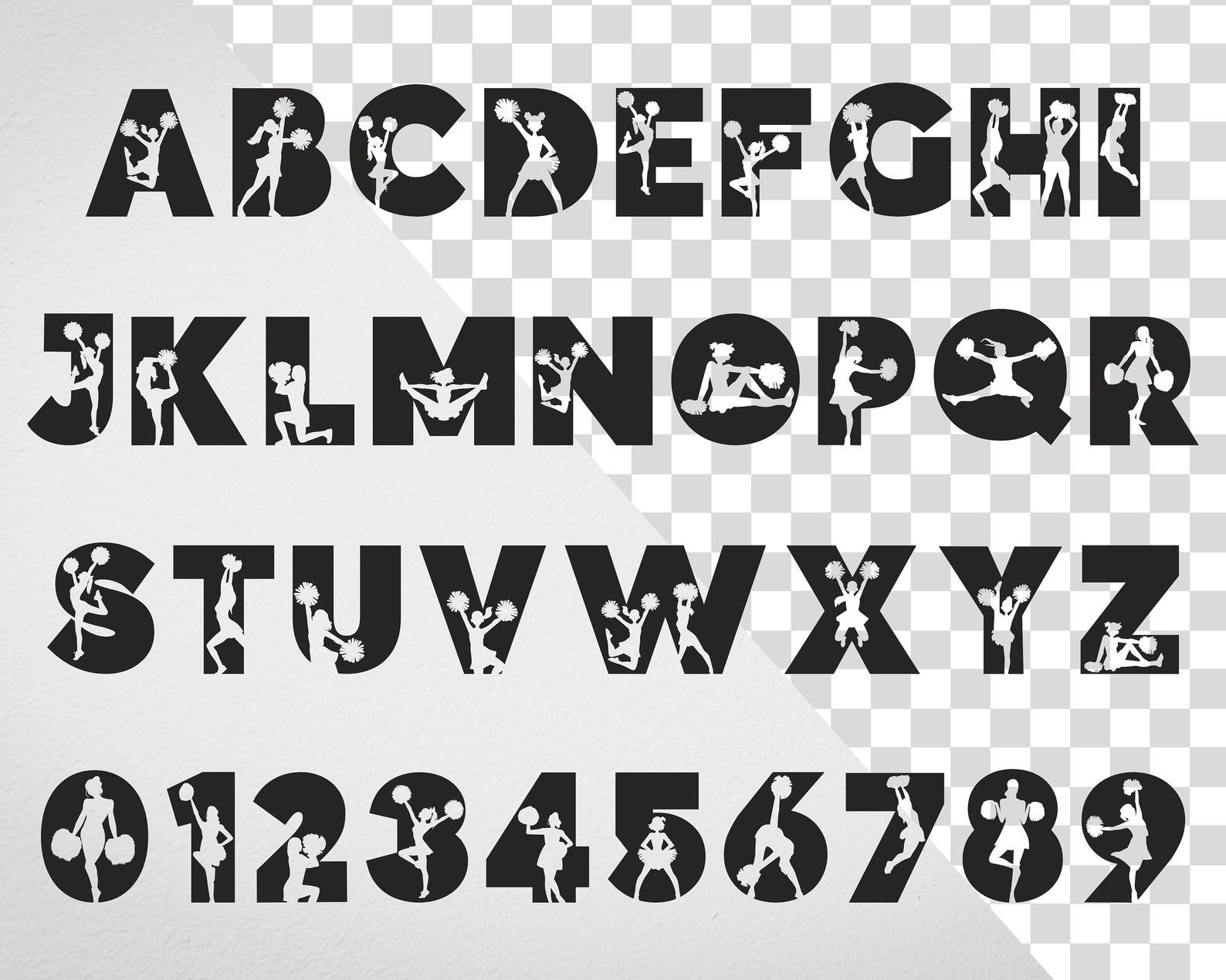 Cheerleader Font, Cheerleader Letters, Cheer Mom T-shirt, Football Svg ...