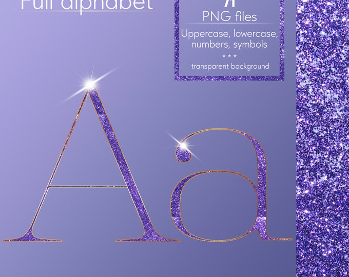 Purple Diamond Alphabet PNG Clipart, Glitter Alphabet PNG, Purple ...