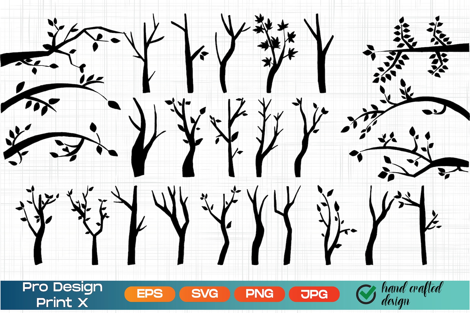 Tree Branch Svg, Branch Silhouettes, Leaf Branch Clipart, Tree Vector ...