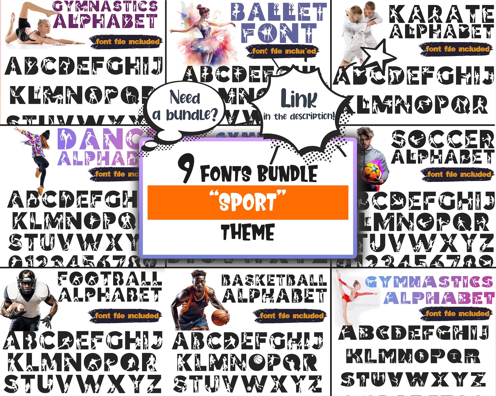 Dance Font, Dancer Letters, Dance Mom SVG, Kids Craft Font, Dancer ...