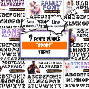 Dance Font, Dancer Letters, Dance Mom SVG, Kids Craft Font, Dancer ...