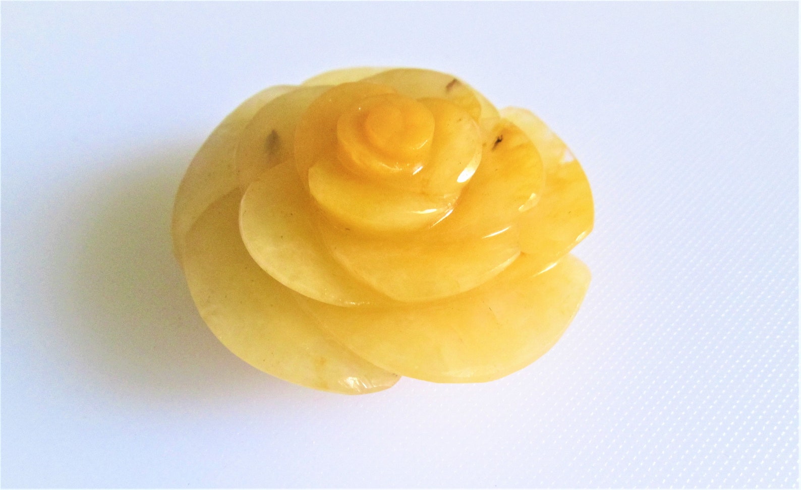 Genuine Citrine Flower Carving Rose Shaped Handmade Crystal - Etsy UK