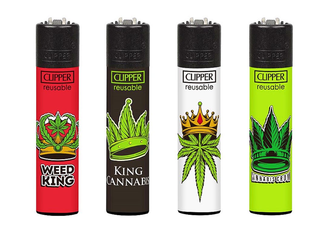 Weed King Clipper Lighters Rare 420 Cool Funny Clippers Lighter Gas ...