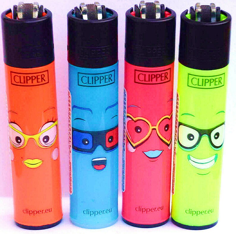Funny Faces in Glasses Clipper Lighters Rare Cool Clippers - Etsy