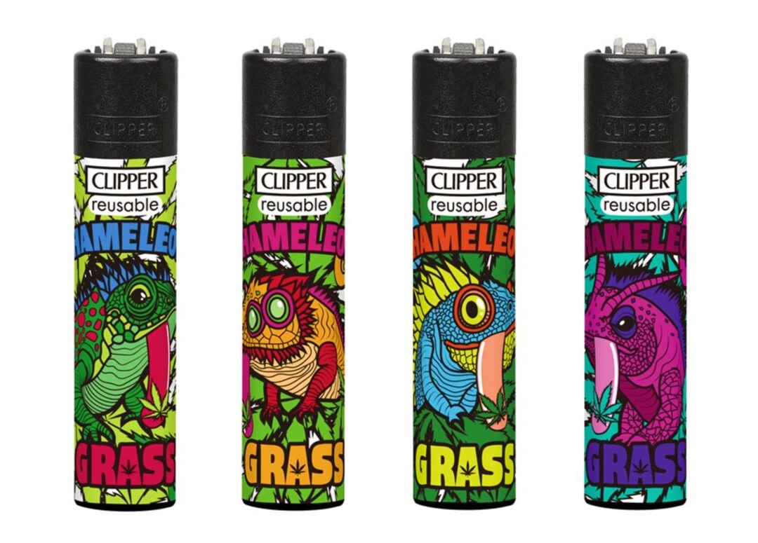Funny Chameleon RARE Clipper Lighters Funny Cool Clippers Lighter ...