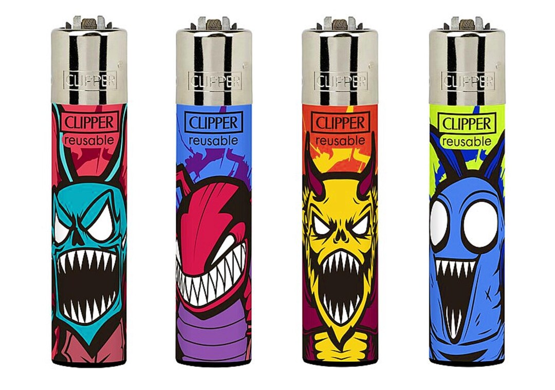 Monsters Rare Clipper Lighters Funny Cool Clippers Lighter 420 Gas ...