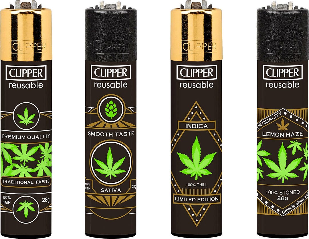 Weed Strains Clipper Lighters Rare Funny Cool Clippers Lighter 420 ...