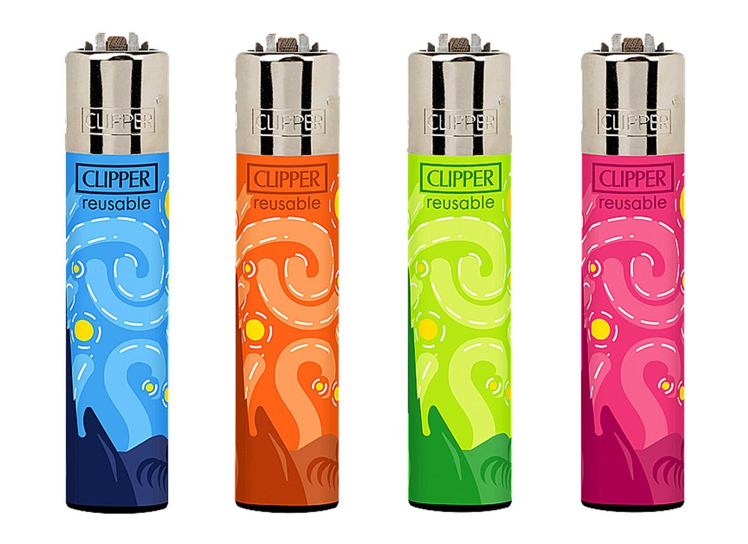 Mountains in the Night Sky Clipper Lighters Rare Funny Cool Clippers ...