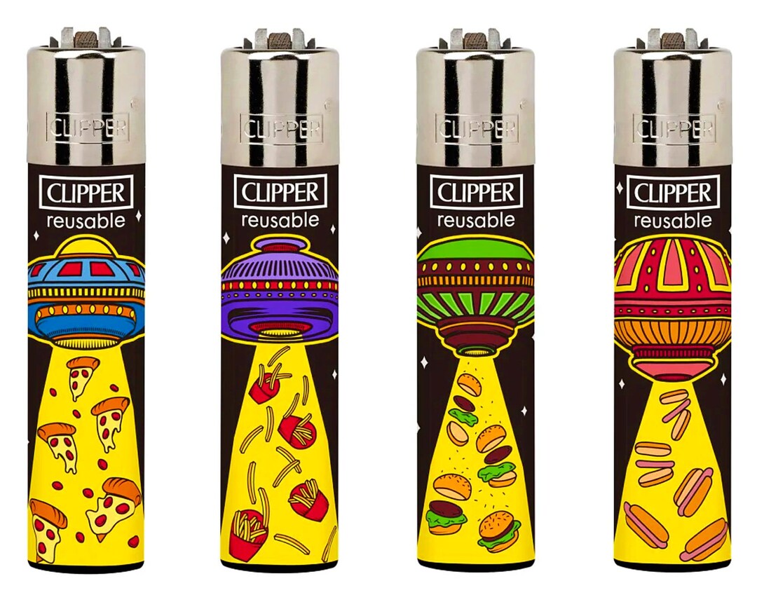 Fast Food Ufos RARE Clipper Lighters Funny Cool Clippers Lighter Space ...