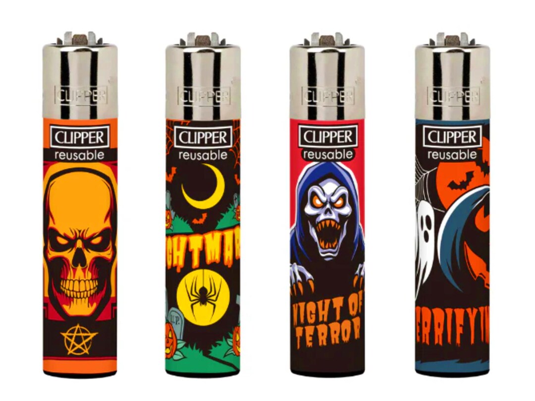 RARE Halloween Clipper Lighters Funny Cool Clippers Lighter Ghosts ...