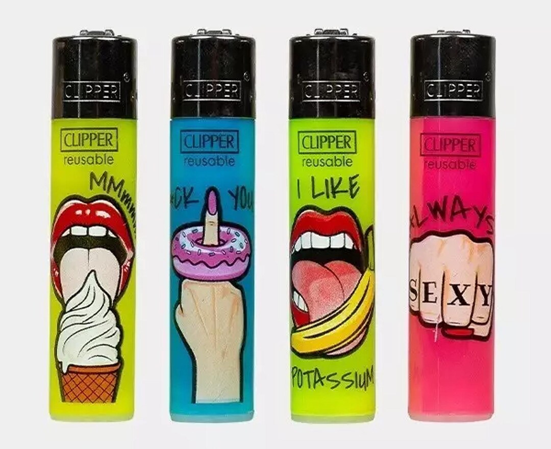 Rare Sexy Clipper Lighters Funny Cool Lighter Clippers Colourful Floral ...