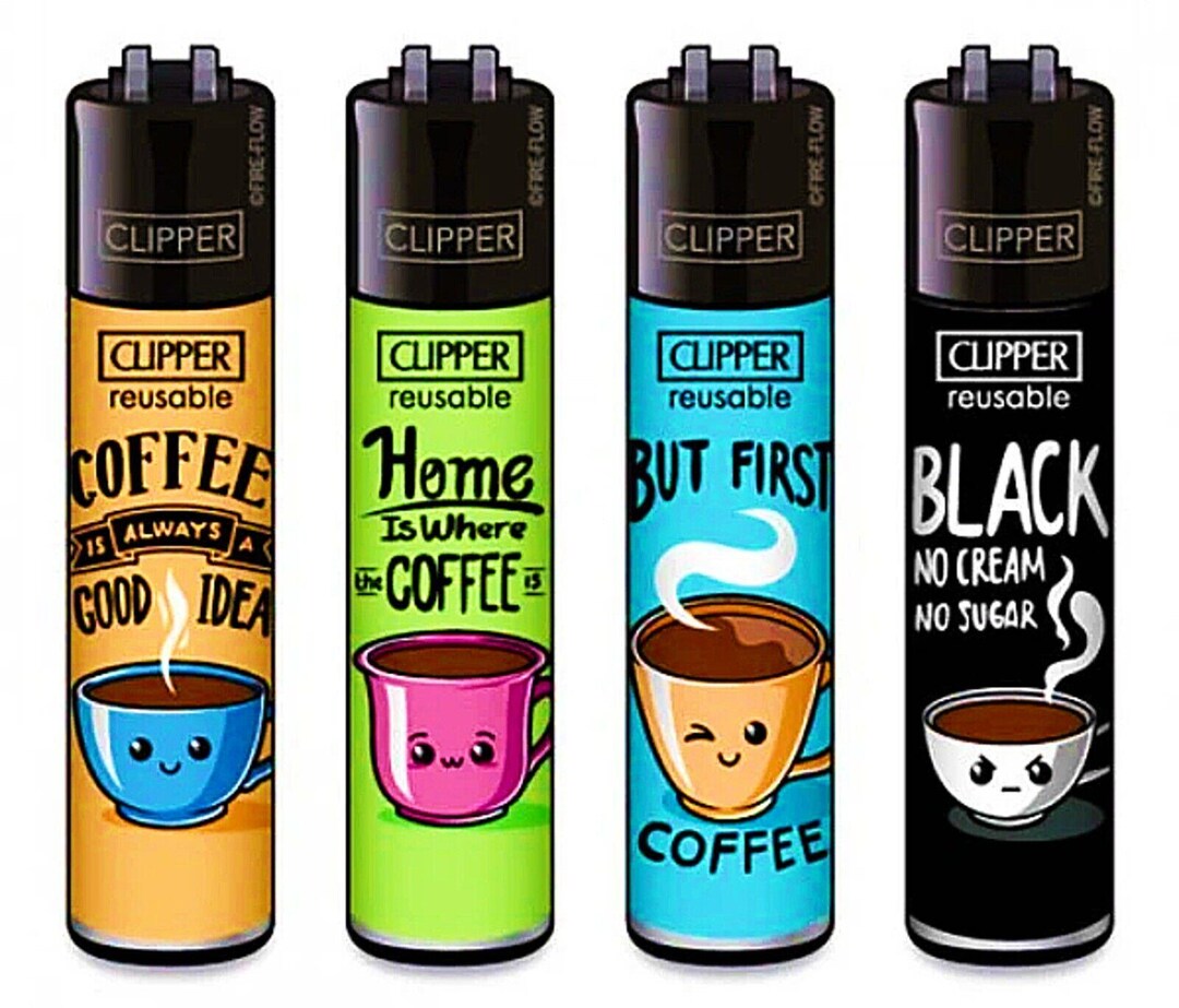 Rare Coffee Clipper Lighters Funny Cool Clippers Lighter Gas Refillable ...