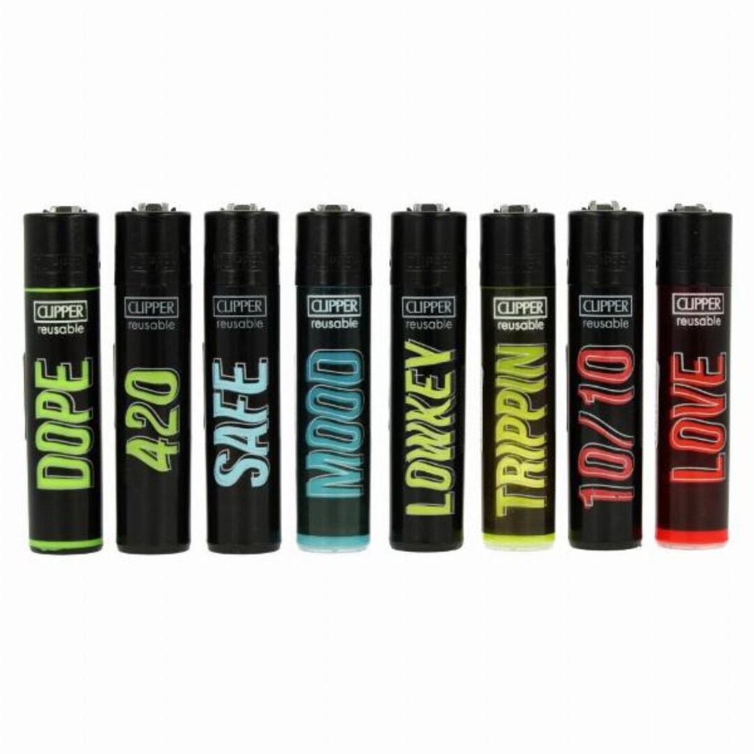 Funny Words RARE Full Set Clipper Lighters 420 Cool Clippers Funny ...