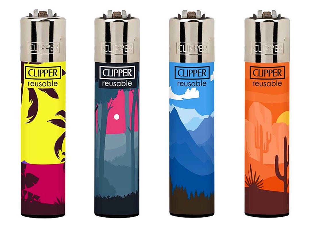 Nature Scenes Rare Clipper Lighters Funny Cool Clippers Beach Desert ...