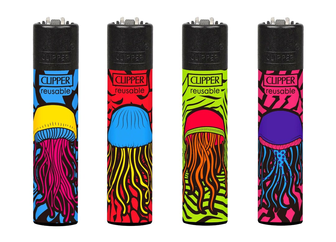 Jellyfish RARE Clipper Lighters Funny Cool Clippers Lighter 420 ...