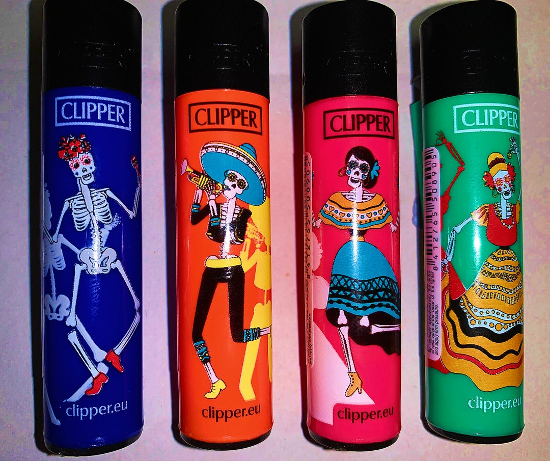 Dancing Skeletons Rare Clipper Lighters Funny Cool Clippers Lighter Gas ...