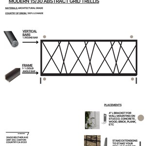 Modern Trellis Climbing Plants Wrough Iron Trellis Multi Color Powder ...