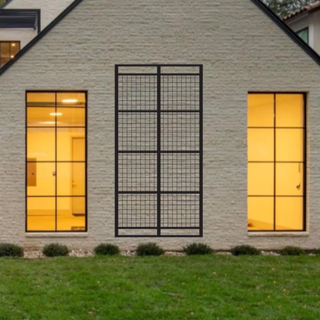 Hand Welded Square Grid Garden Trellis, Heavy Duty Outdoor Garden ...