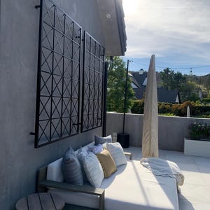 Rustic Barn-style Trellis, Rust-proof Outdoor Trellis for Garden ...