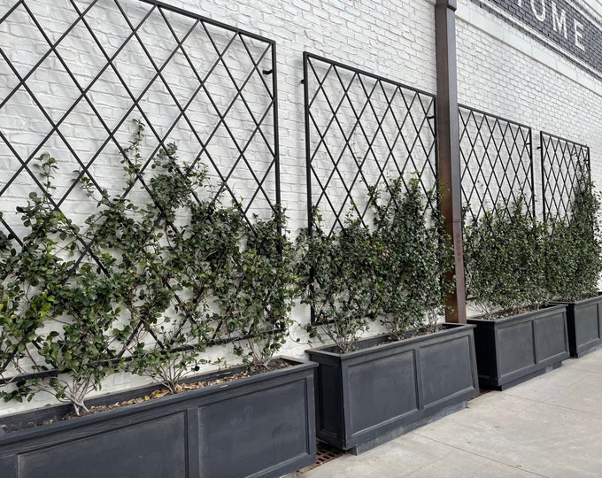 Classic Square Bar Trellis, Square Gridwall Panel, Heavy Duty Metal ...
