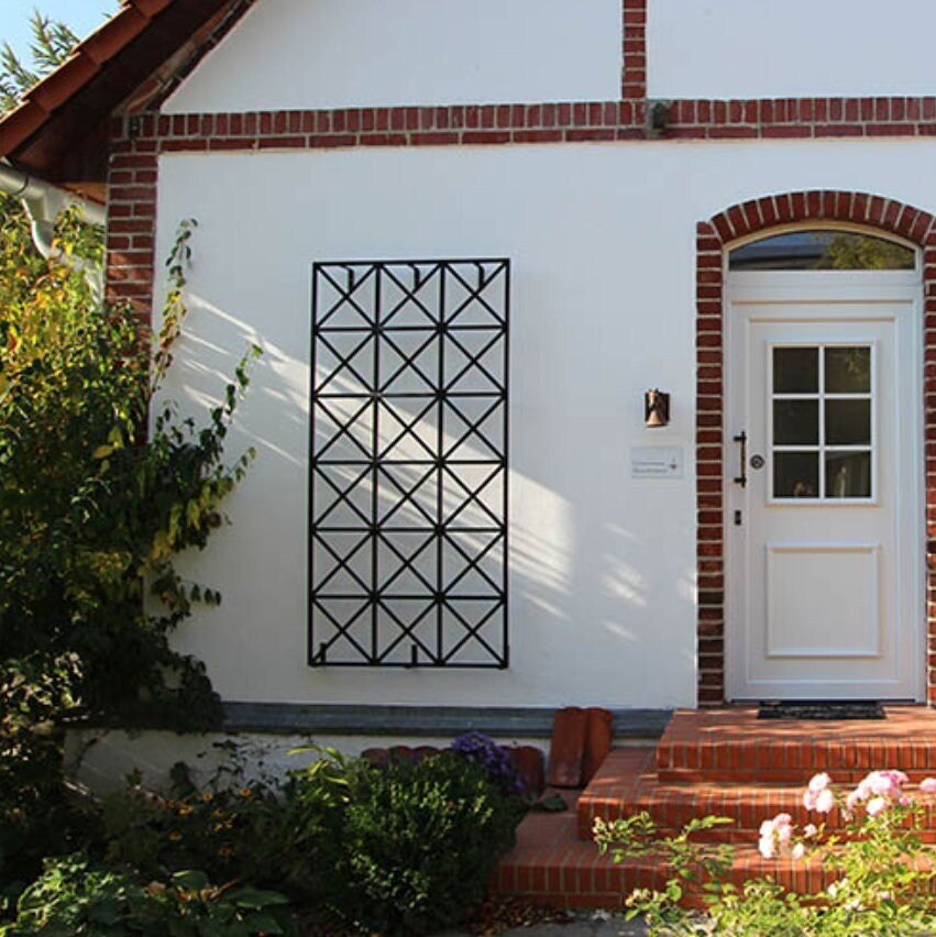 Rustic Barn-style Trellis, Rust-proof Outdoor Trellis for Garden ...