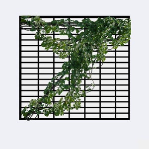 100% Solid Metal Rectangular Grid Trellis, Small Grid Rectangle Grid ...