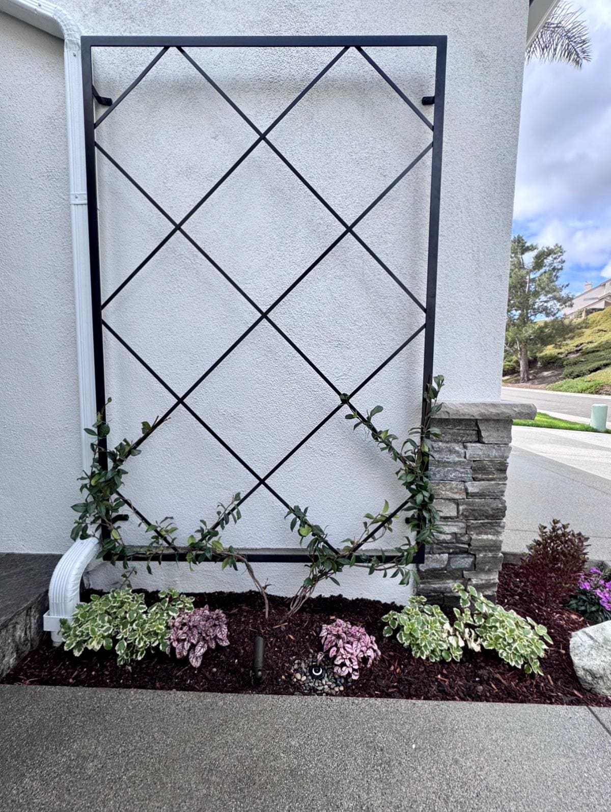 Architectural-grade Large Flat Diamond Trellis, Maintenance-free Garden ...