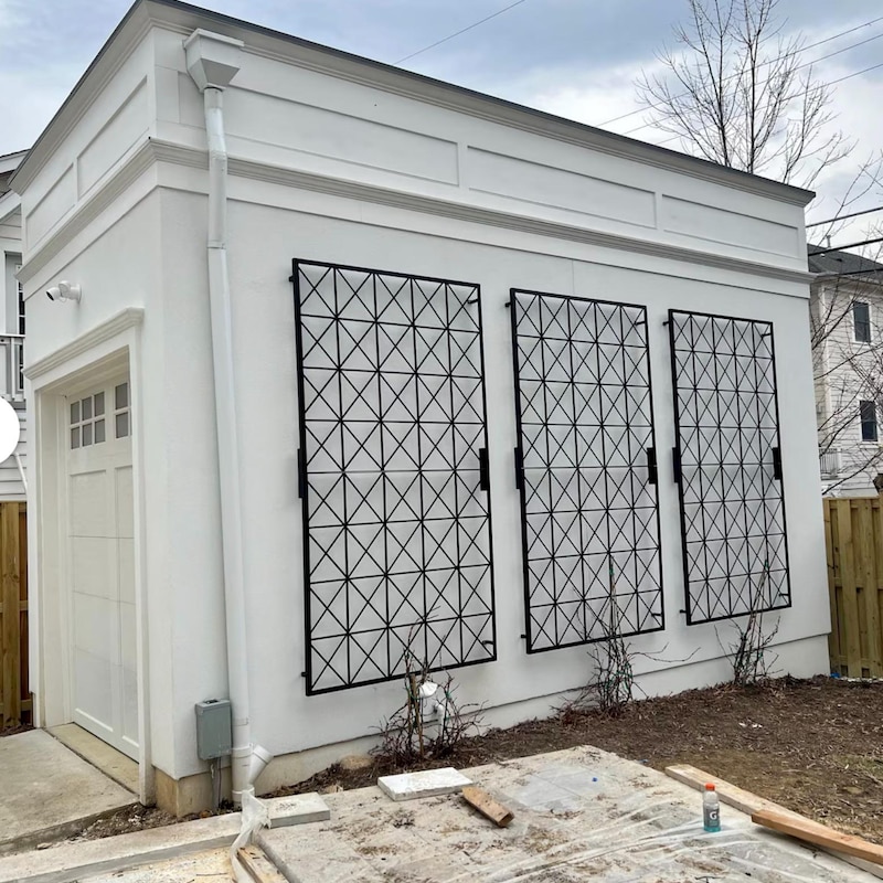 Metal Garden Trellis Rustic - Etsy