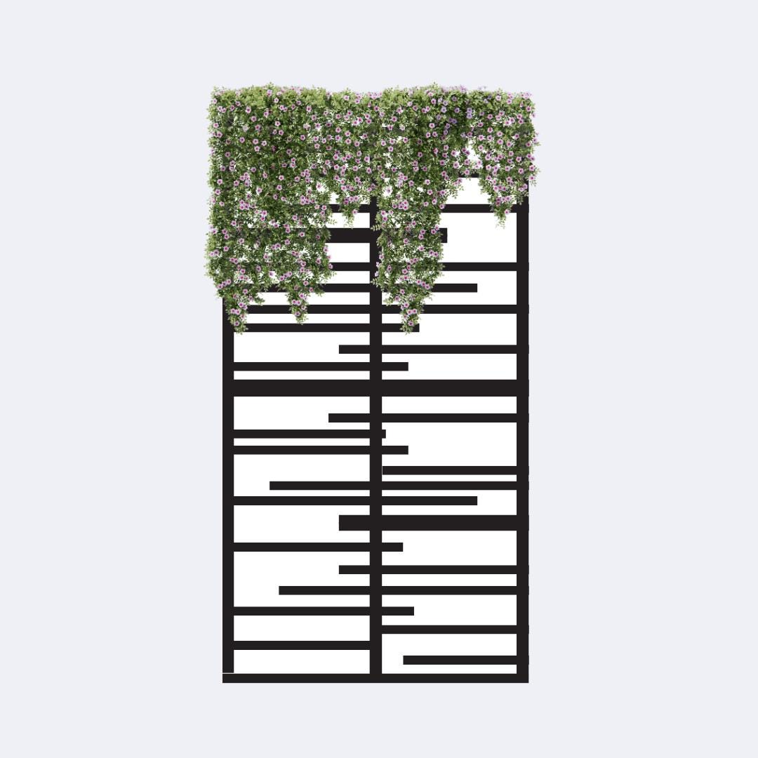 Modern Metal Trellis, Abstract Line Trellis Iron Metal Plant Climber ...