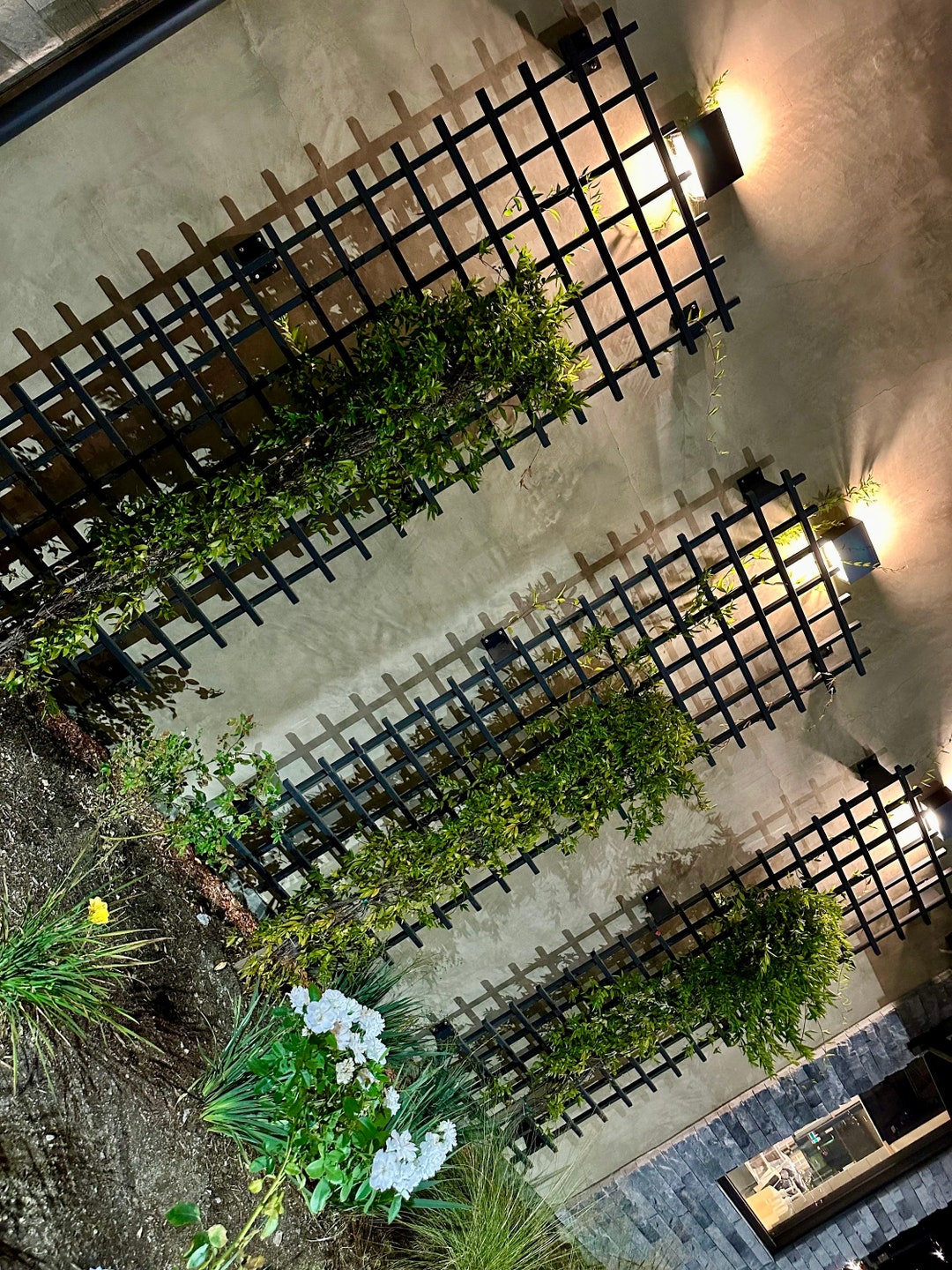 Multiple Size Trellis, Classic Square Grid Trellis, Outdoor Plant Panel ...