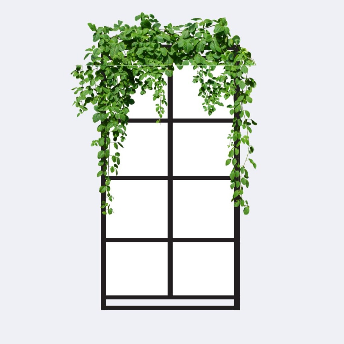 Welded Steel Trellises Mission Style Square Grid Wall Trellis, Custom ...