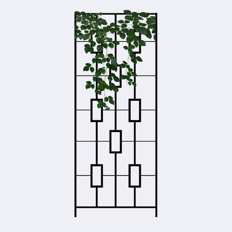 6.5H X 2W Panacea Contemporary Trellis, Live Wall, Vertical Steel ...