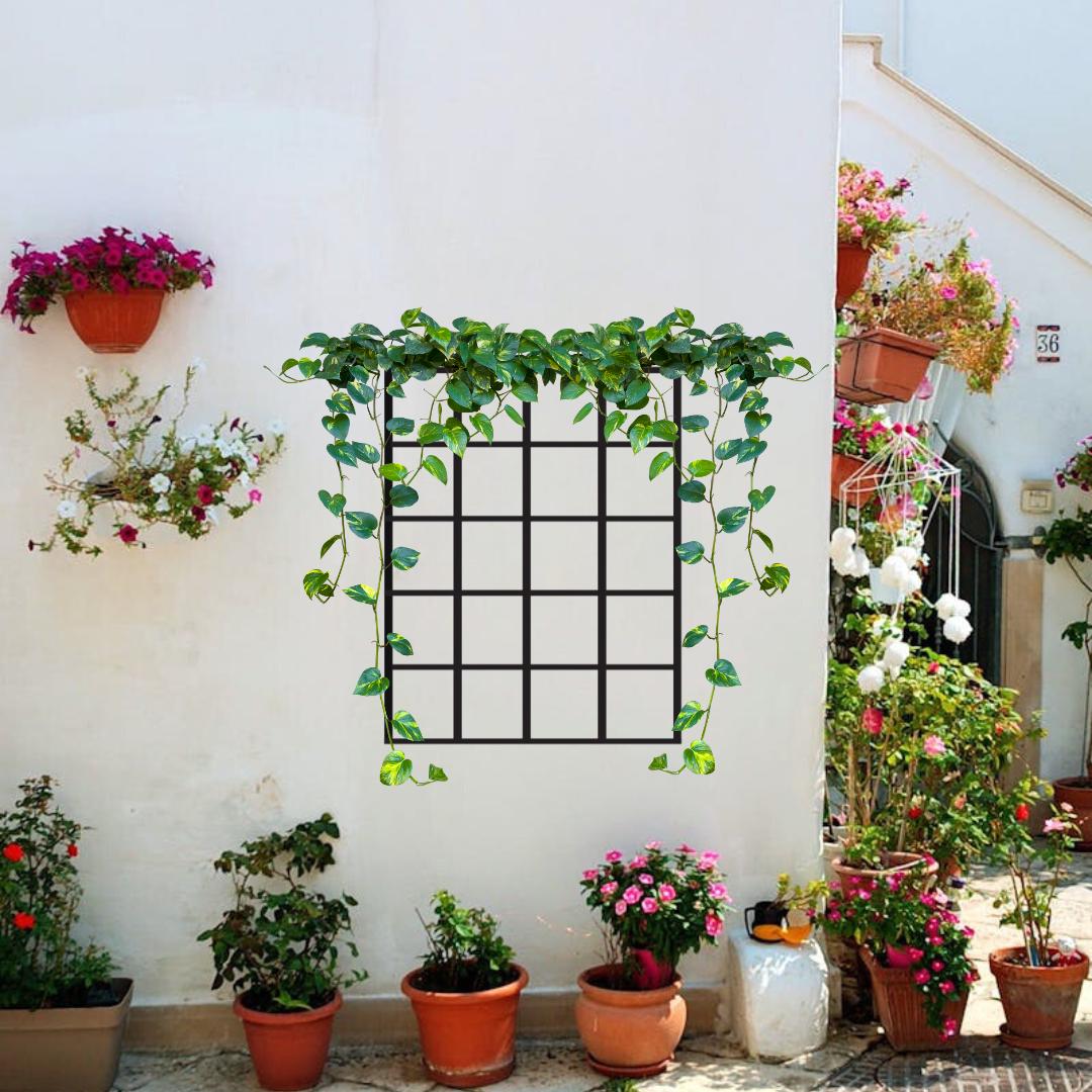 Classic Square Bar Trellis, Square Gridwall Panel, Heavy Duty Metal ...