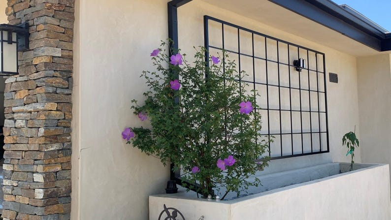 Classic Square Bar Trellis, Square Gridwall Panel, Heavy Duty Metal ...