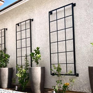 Classic Square Bar Trellis, Square Gridwall Panel, Heavy Duty Metal ...