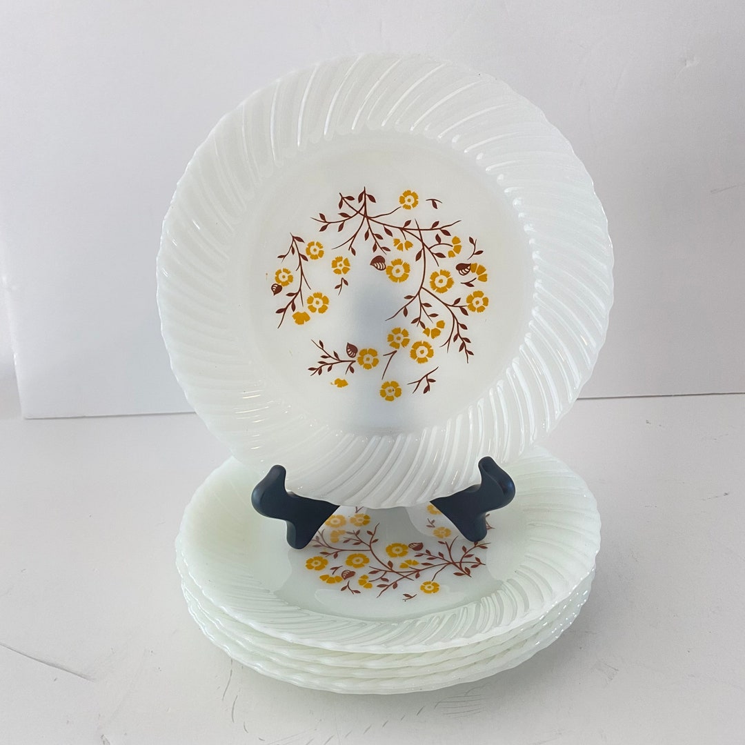 1960s Termocrisa Mexican Milk Glass Dinner Plates - Set of 6 - Etsy