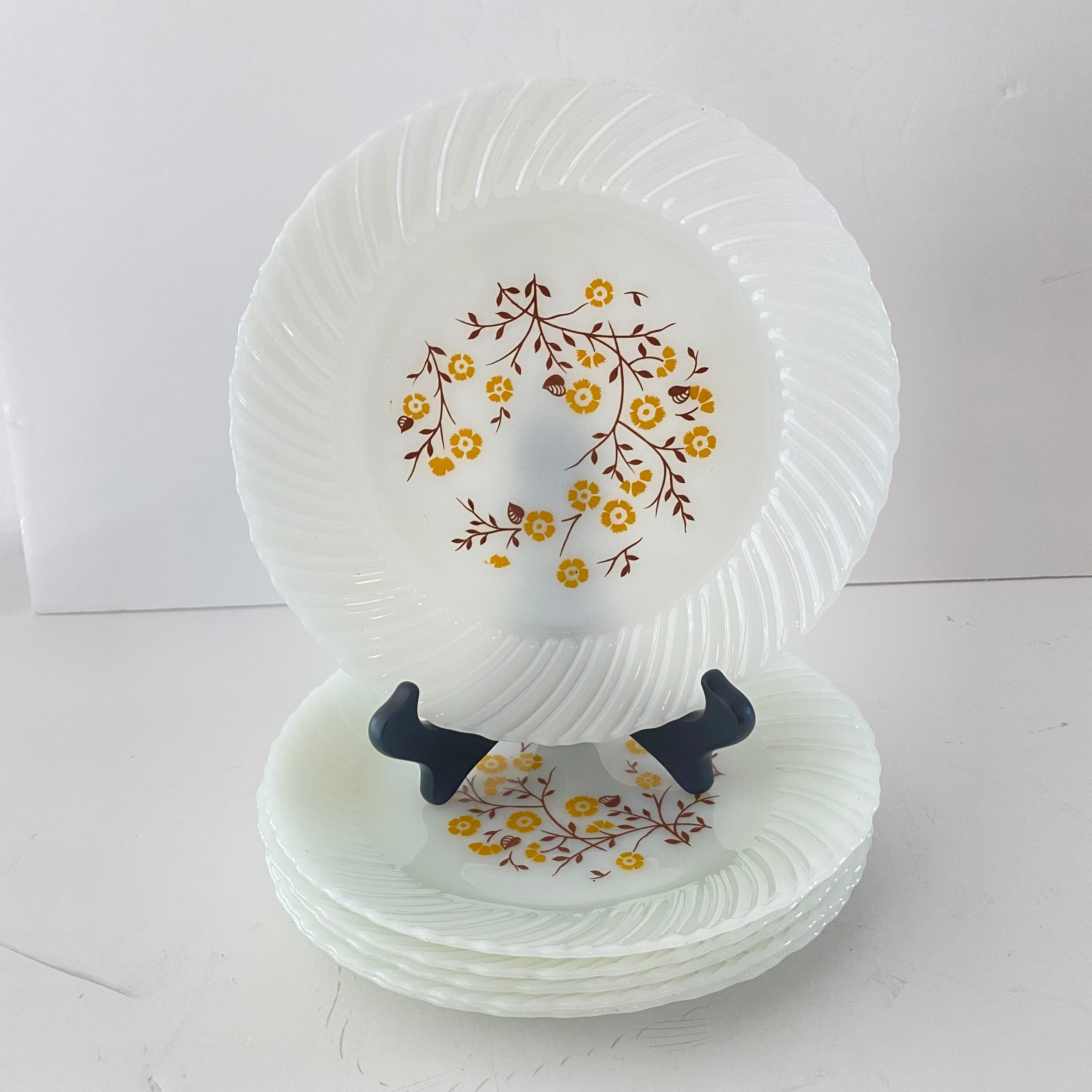 1960s Termocrisa Mexican Milk Glass Dinner Plates Set of 6 - Etsy