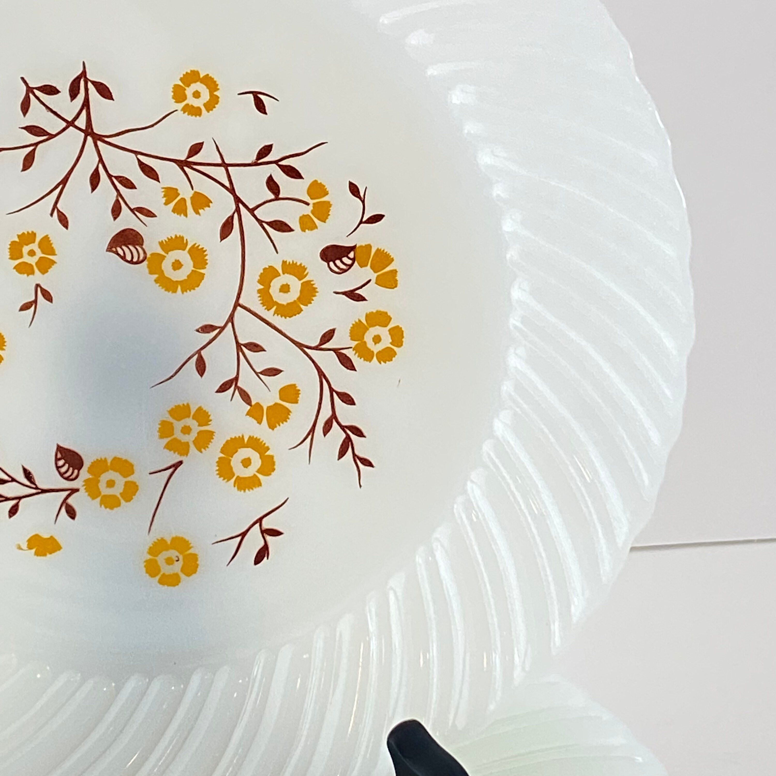1960s Termocrisa Mexican Milk Glass Dinner Plates Set of 6 - Etsy